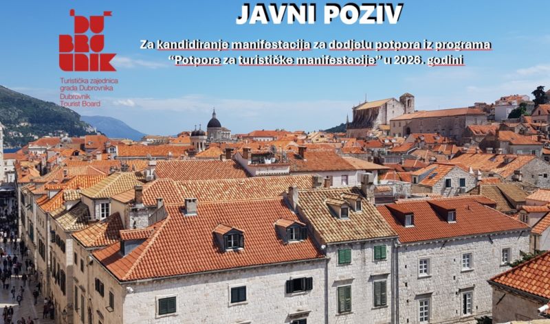 JAVNI POZIV Za kandidiranje manifestacija za dodjelu potpora iz programa „Potpore za turističke ...